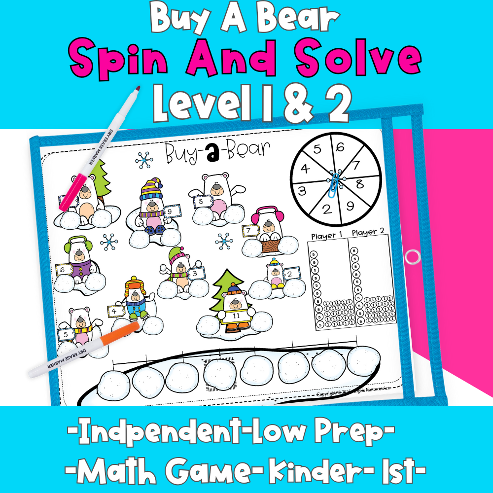 Buy A Bear: A Low-Prep, Engaging Winter Math Game – Making The Basics ...